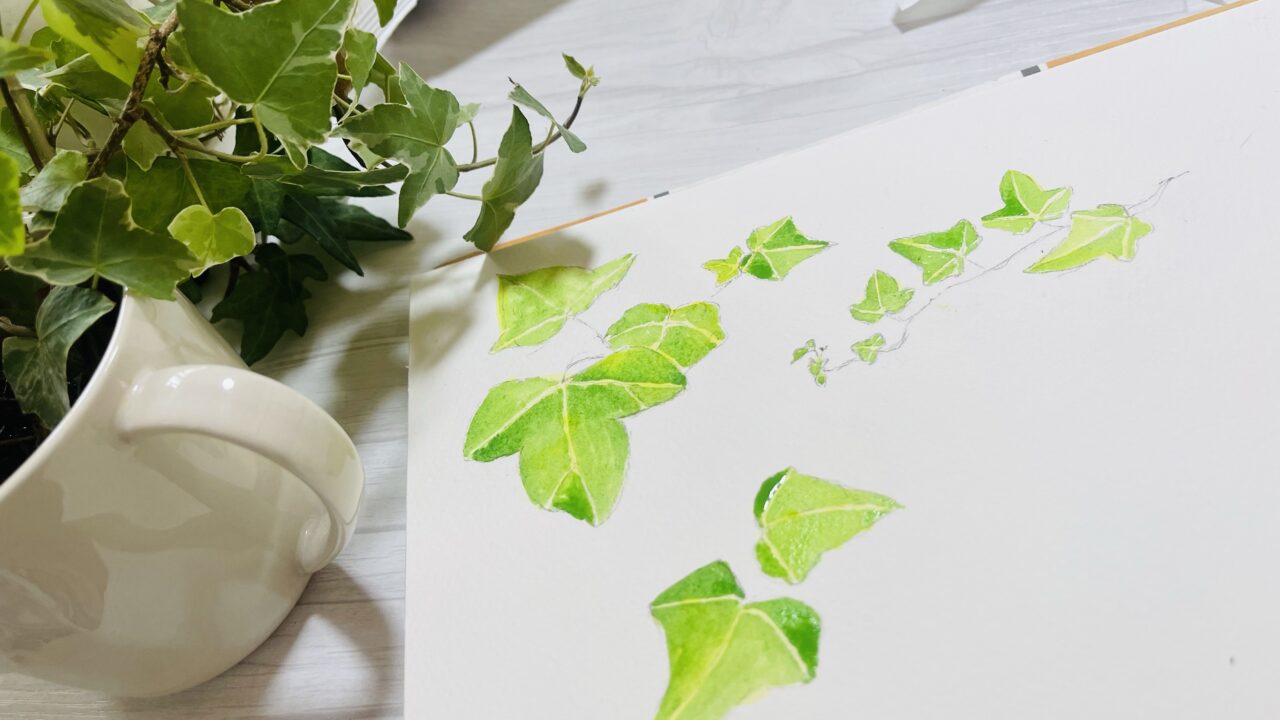 【CLASS101】momo先生の「サクッと描こう水彩画🎨描きたいものを見つけよう！！」を受講した感想【オンライン水彩講座】 | 【カリグラフィー ブログ】カリグラフィー メモ